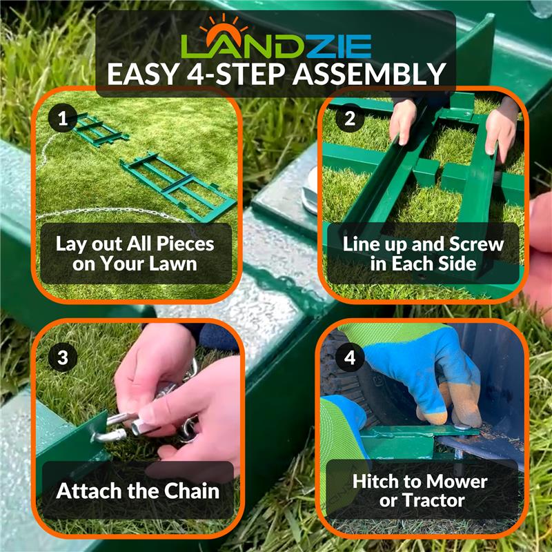 Premium 4 ft Tow Behind Drag Level | Landzie