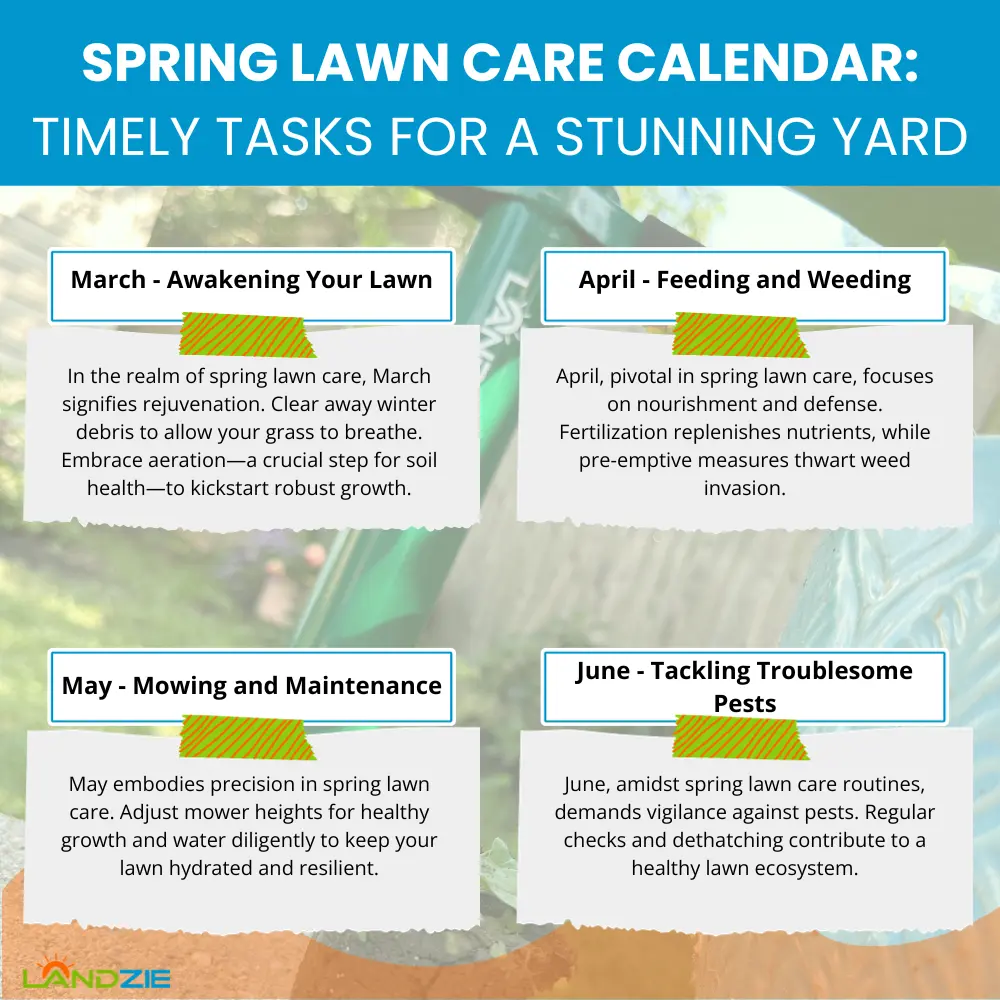 Spring Lawn Care Calendar Timely Tasks for a Stunning Yard Landzie