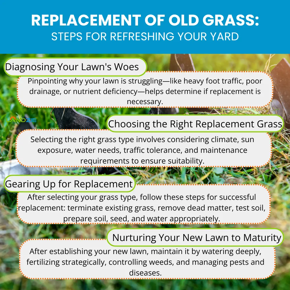 Replacement of Old Grass Steps for Refreshing Your Yard Landzie